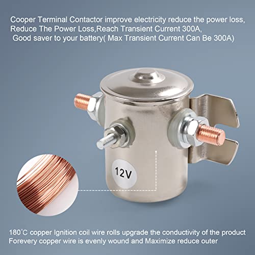 Snapklik.com : Max 200A 12 Volt Continuous Duty Solenoid Relay For Golf ...
