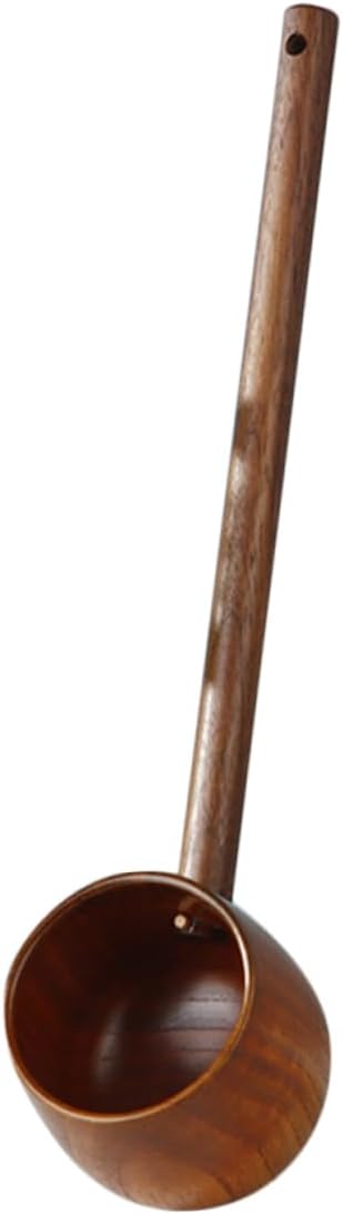 Amazon.com: Meprotal Bamboo Water Ladle Chinese Style Long Handle Ladle ...
