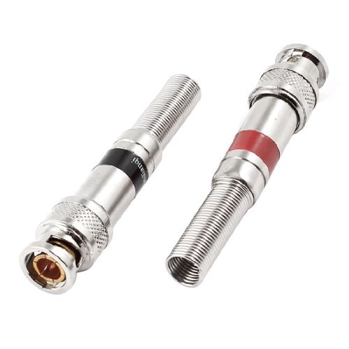 PRAV® 2pcs Soldering Spring BNC Male Plug RF Connector for Camera CCTV ...
