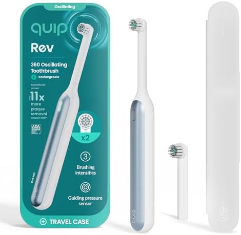 Amazon.com: Quip Rev 360 Oscillating Rechargeable Electric Toothbrush ...