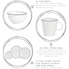 Nicola Spring Farmhouse 20 Piece Crockery Set - White Porcelain ...