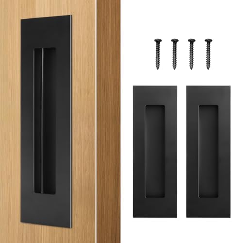 HBL' 2 Pack | 6 Inch Pocket Door Pull Handles, 304 Stainless Steel ...