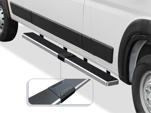Amazon.com: APS Running Boards 6in Silver Compatible with Ram ProMaster ...