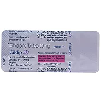 Cildip 20 - Strip of 10 Tablets : Amazon.in: Health & Personal Care
