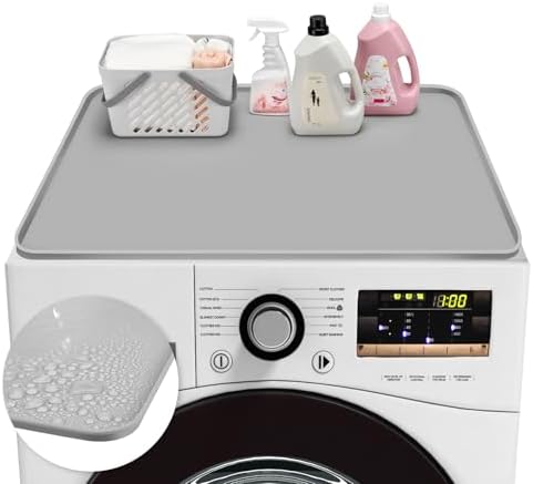 Amazon.com: Washer and Dryer Top Protector, 24 x 24 Inch Slicone Mat ...