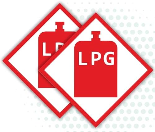 Generic Pack of 2 LPG Self Adhesive Vinyl Stickers For Motorhomes and ...