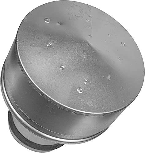 Snapklik.com : Vent Systems 4 Inch Round Roof Vent Cap Galvanized Metal ...