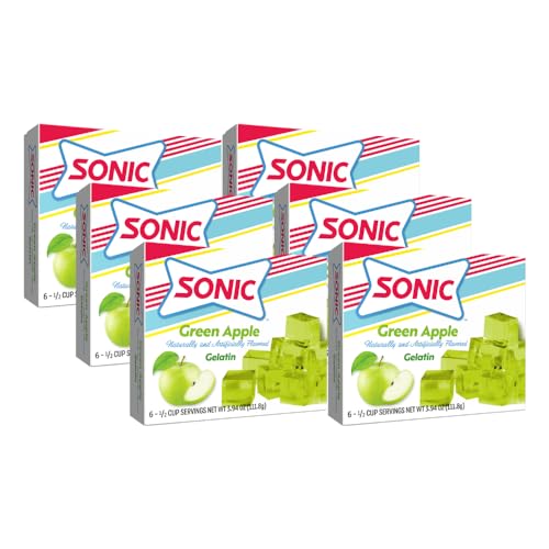 Snapklik.com : Sonic Gelatin Mix, Green Apple, 3.94 OZ