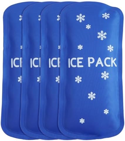 Amazon.com: Leng Ke TSA Approved Ice Packs 4 pcs, Upgraded Reusable Ice ...