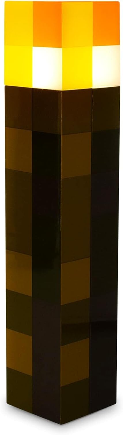 Minecraft Brown Stone Torch Plug-in Nightlight with Auto Dusk to Dawn ...