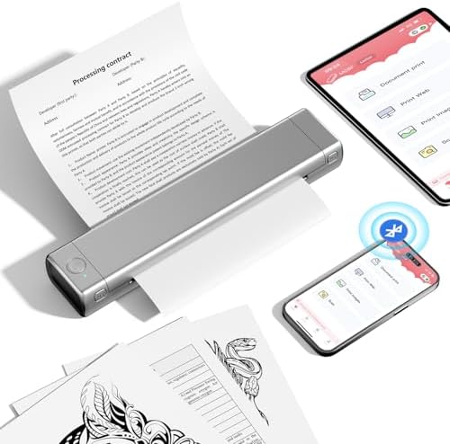 Amazon.com: Rongta Portable Printer Wireless for Travel, Bluetooth WiFi ...