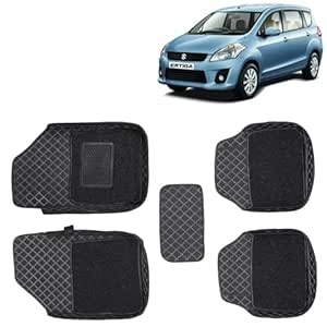 KINGSWAY® Universal Fit 7D Car Floor Foot Mats Compatible with Maruti Suzuki Ertiga (Year 2012 ...