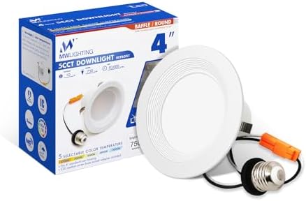 mw 4 Inch Recessed LED Lighting,10W=75W,750LM,2700K/3000K/3500K/4000K ...