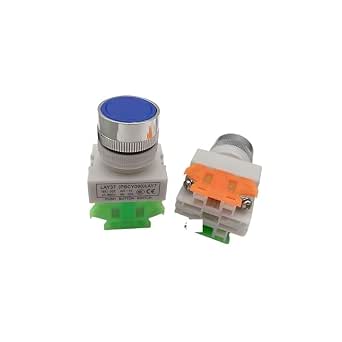 LAY7 (PBCY090) LAY37 11BN Red 10A 660V Momentary Push Button Switch 1NO ...
