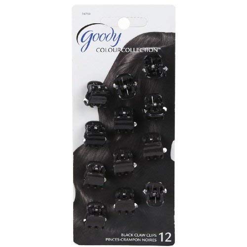 Amazon.com : Goody G Claw Clips Mini Black 12 count (Pack Of 3 ...