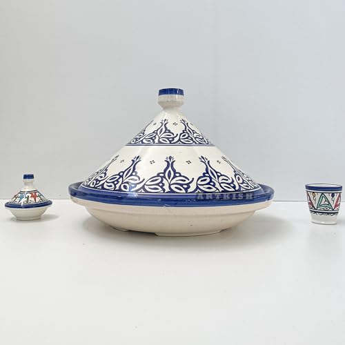 Amazon.com: ARTKISH Artisanal Moroccan Ceramic Tagine Cooking Pot ...