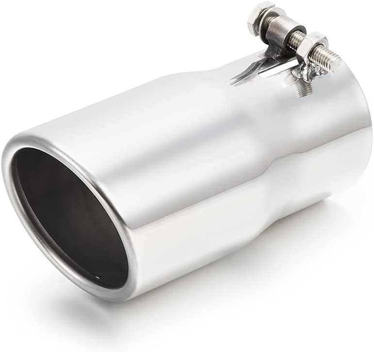 Amazon.com: LCGP 2.5 Inch Inlet Exhaust Tip,2.5" x 3" x 6" Polished ...