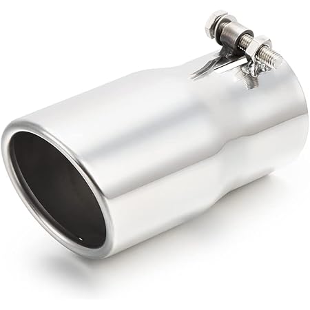 Amazon.com: 2.5 Inch Inlet Exhaust Tip,2.5" x 3" x 6" Polished Exhaust ...