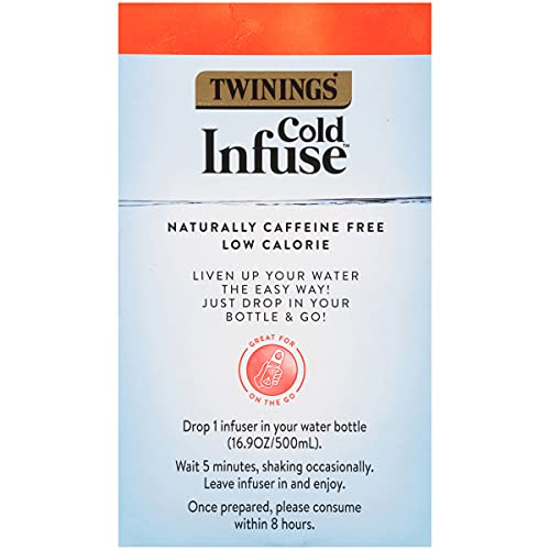 Twinings Cold Infuse Flavored Water Enhancer, Strawberry & Lemon, 22 ...