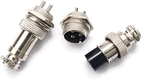 Electronic Spices 3 PIN Thread Male Female Panel Metal Aviation Wire ...
