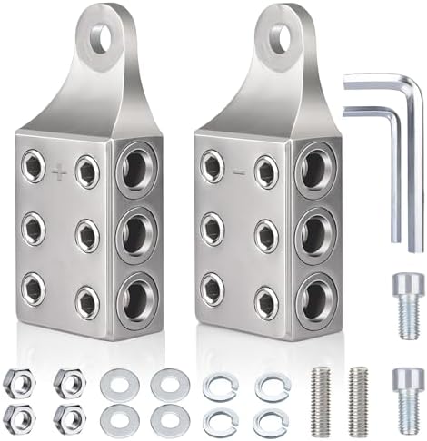 Amazon.com: 5 Pack Side Post Battery Terminals Solid Brass Cable Ends ...