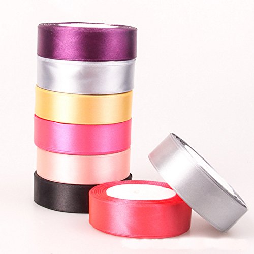 Generic 10 : 25mm 125 Yards Pretty Silk Satin Ribbon for Wedding Party ...