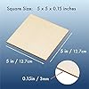 Wood Squares for Crafts, 36-Count 5x5 Wooden Squares, Unfinished Wooden ...