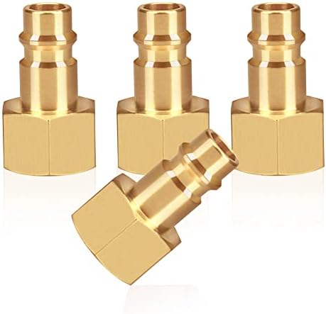 4pcs Air Line Connectors Euro Airline Hose Compressor Fittings 3/8" BSP ...