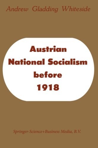 Amazon.com: Austrian National Socialism before 1918 eBook : Whiteside ...