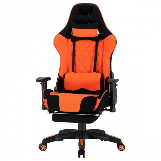 KRISHTHA Racing Gaming Recliner Chair High Back Ergonomic Swivel Office ...