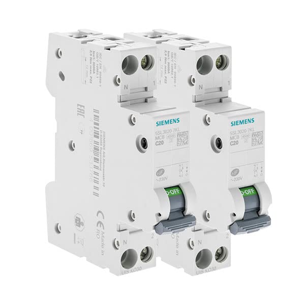 Siemens 2 x Phase + Neutral 20A Circuit Breakers – BigaMart