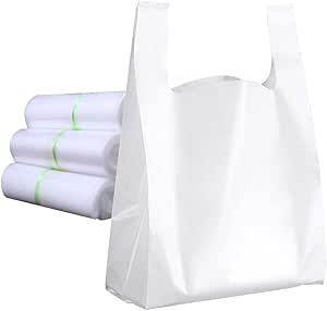 Amazon.com: 4 Gallon Plastic Bags with Handles Plastic Shopping Bags ...