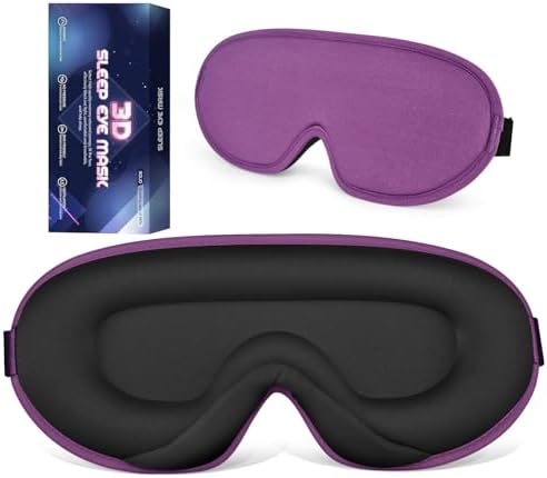 Amazon.com: 3D Sleep Eye Mask for Men Women, Zero Eye Pressure 3D ...
