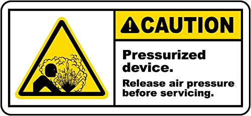 Buy Caution. Pressurized Device. Release air Pressure Before Servicing ...