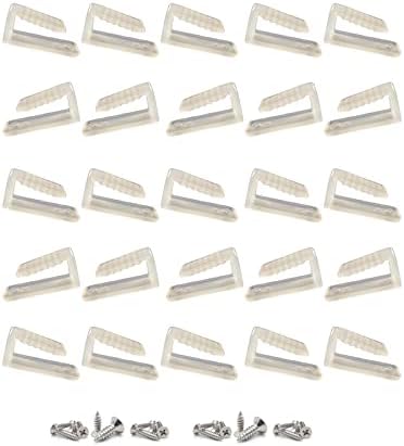 RUIHEJIA 20 Pcs Led Light Strip Clips Plastic Fixer Clips Light Strip ...