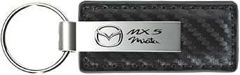 Amazon.com: Au-TOMOTIVE GOLD Carbon Fiber Leather Key Chain for Mazda ...