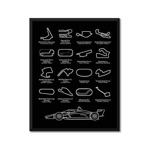 Amazon.com: Custom Car Posters IndyCar Series Race Track Poster ...