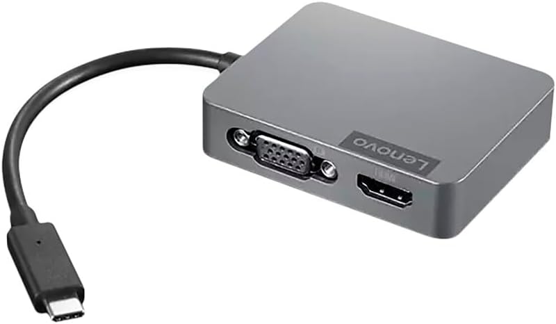 Amazon.com: Lenovo USB-C 4-in-1 Travel Hub Gen2, Multiport Adapter for ...