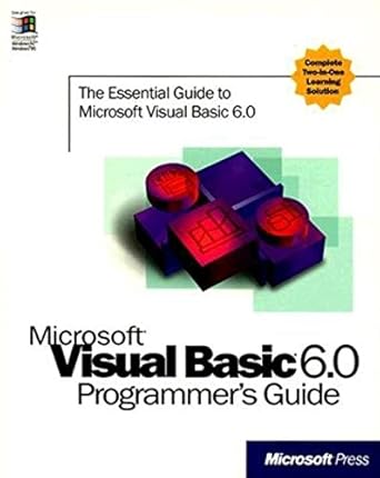 Microsoft Visual Basic 6.0 Programming/Mastering Solution: Complete Two ...