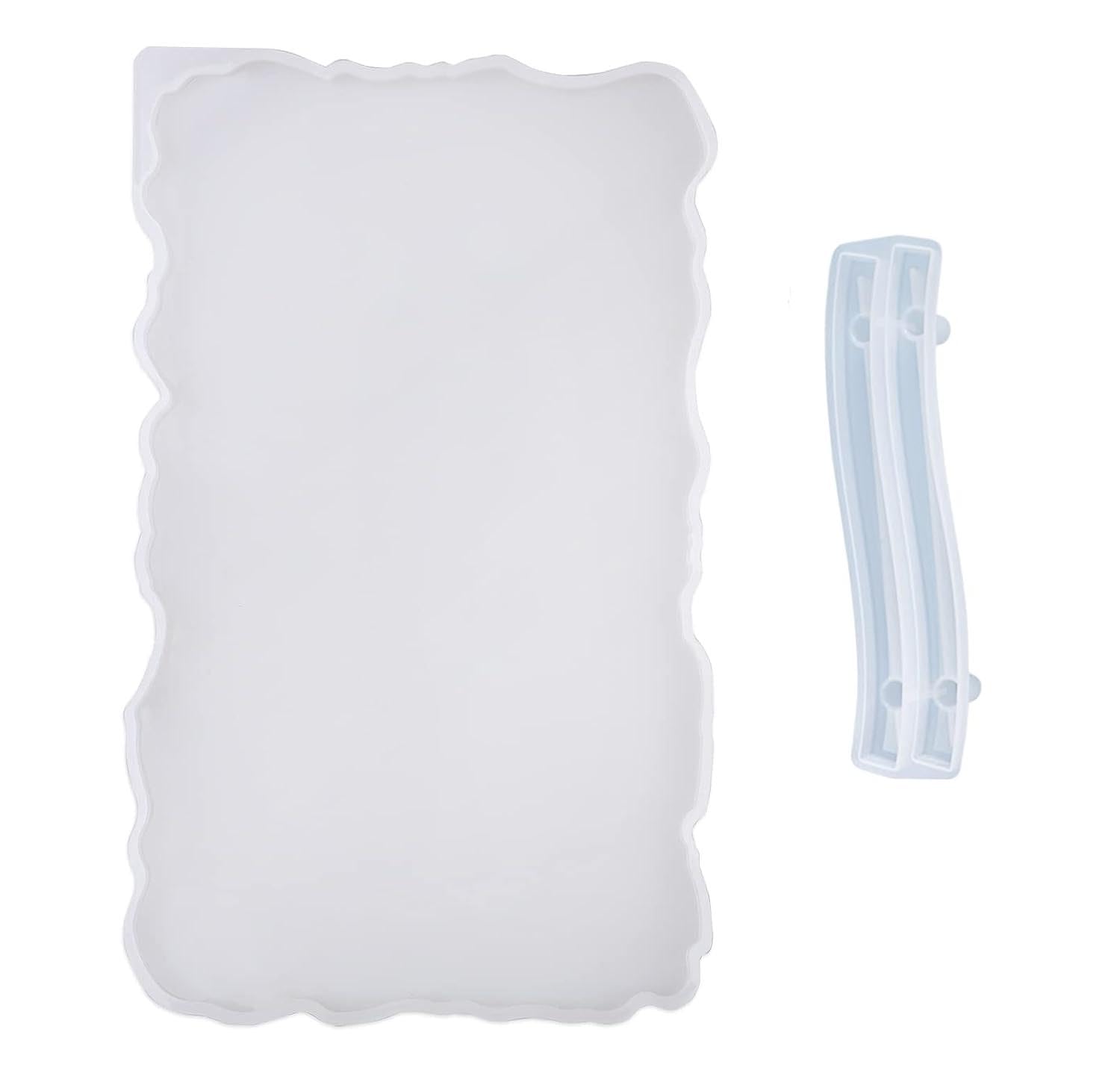 Snoogg Zigzag Tray with Handel Pair Silicone Moulds for Resin Casting ...