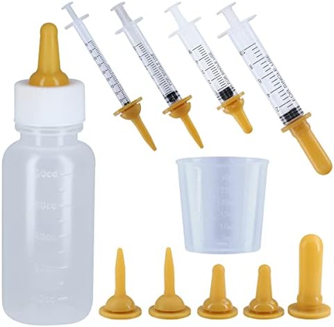 Selyse Pack of 10 Pet Baby Bottle Kit Squeeze Liquid Cat Breeding ...