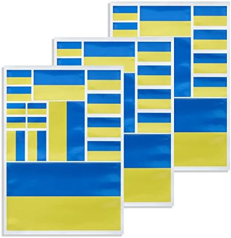 Amazon.com - CANTENDO 3Pack Ukraine Flag Decal - Ukrainian Flags ...
