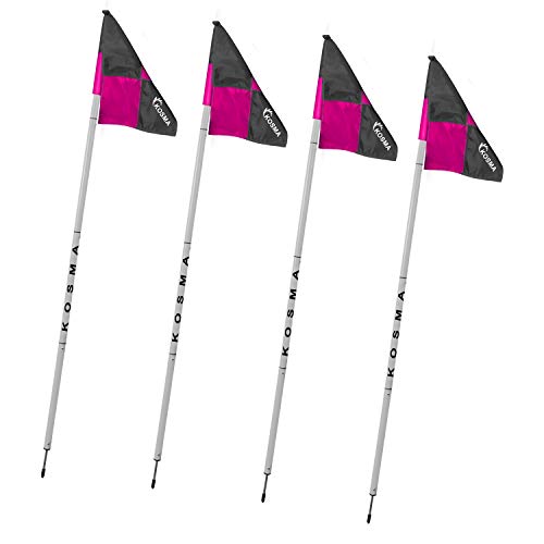 Kosma Set of 4PC Collapsible Corner Flag | Football Training Corner ...
