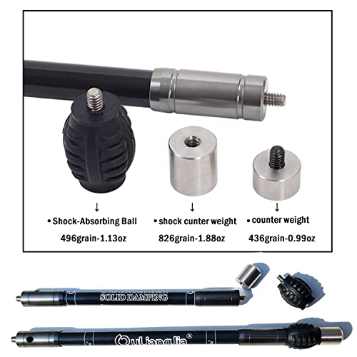 Hogdseirrs Archery Balance Bar Bow Stabilizer Rod 3-30 Inch Main Rod ...