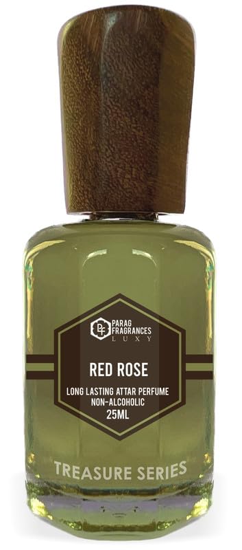 Parag Fragrances Red Rose Attar 25Ml / Treasure Series/Natural & Long Lasting Fragrance/Attar ...