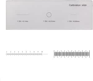 Amazon.co.jp: Microscope Accessories Kit, Microscope Calibration Microscope Glass Slides for ...