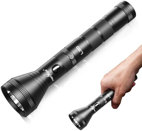 Molrebe Rechargeable Flashlight - 1500 High Lumens, Powerful LED ...