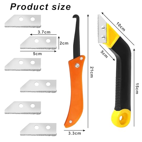 Grout Removal Tool, Scraper Ceramic Tile Scraper Saw, Angled Grout ...