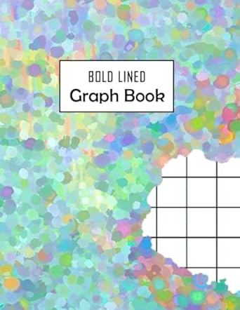 GRAPH NOTEBOOK: WATERCOLOR ART 1x1 INCH SQUARE BOLD LINED GRAPH PAPER ...