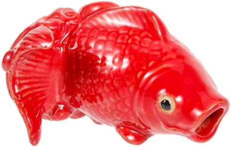 Amazon.com: HOMSFOU Carp Shape Water Fountain Ceramic Fish Fountain ...